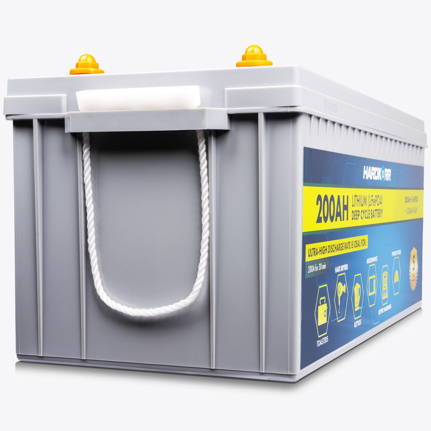 200Ah Lithium (LiFePO4) Deep Cycle Battery – HARDKORR