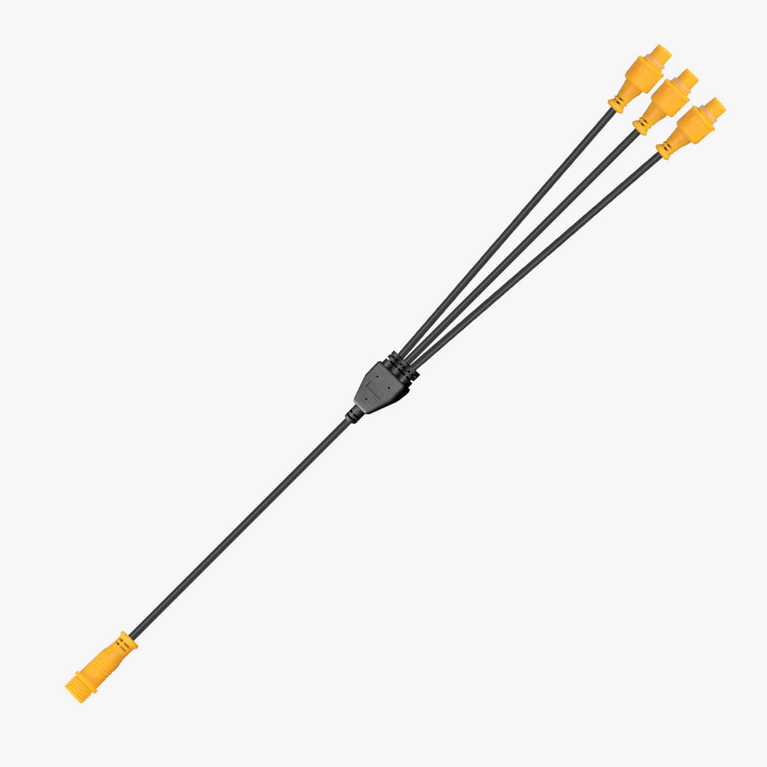 3-Way Splitter Cable (Orange 4-pin Plugs) – HARDKORR