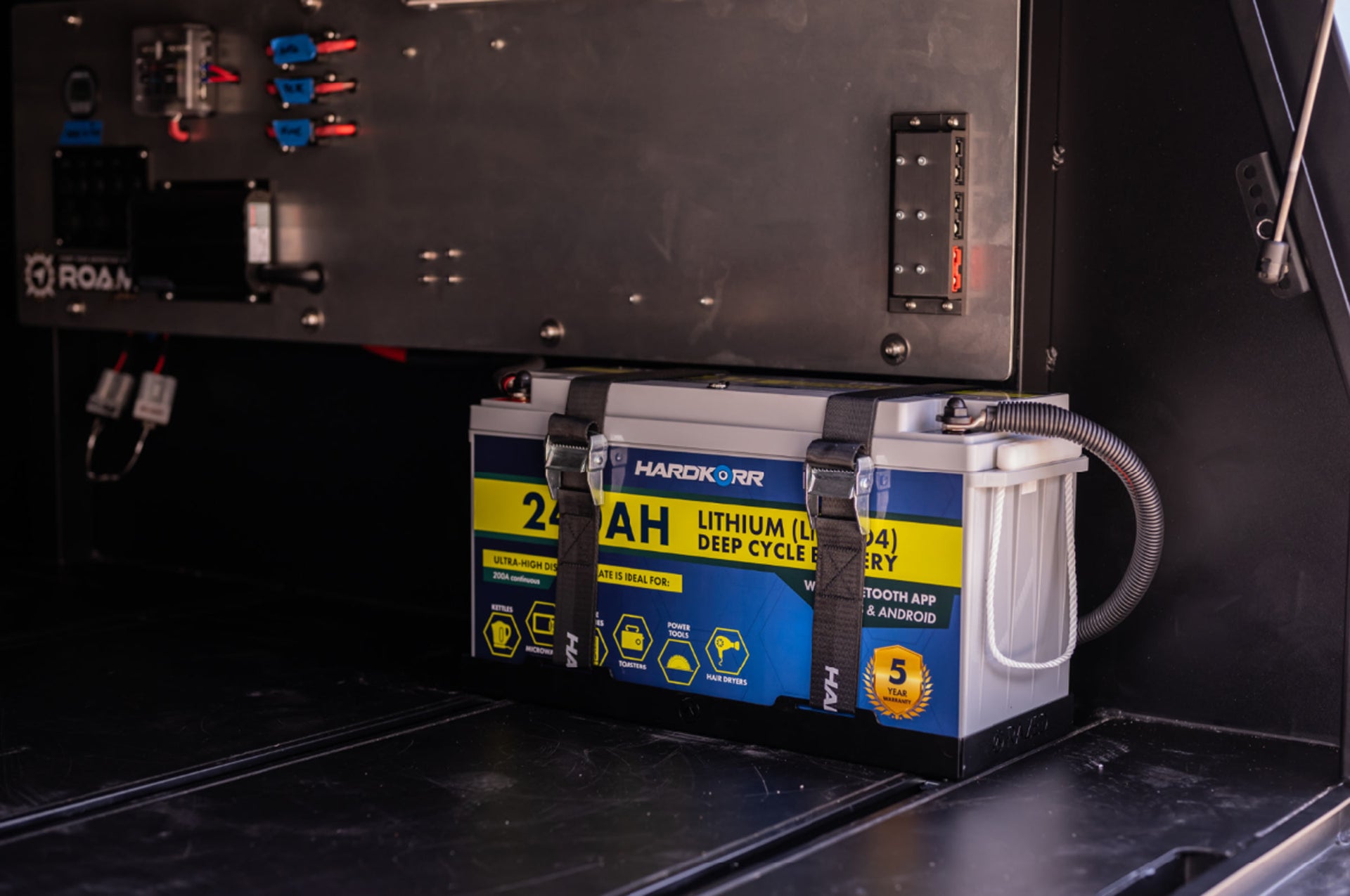 240Ah Lithium (LiFePO4) Deep Cycle Battery w/Bluetooth – HARDKORR