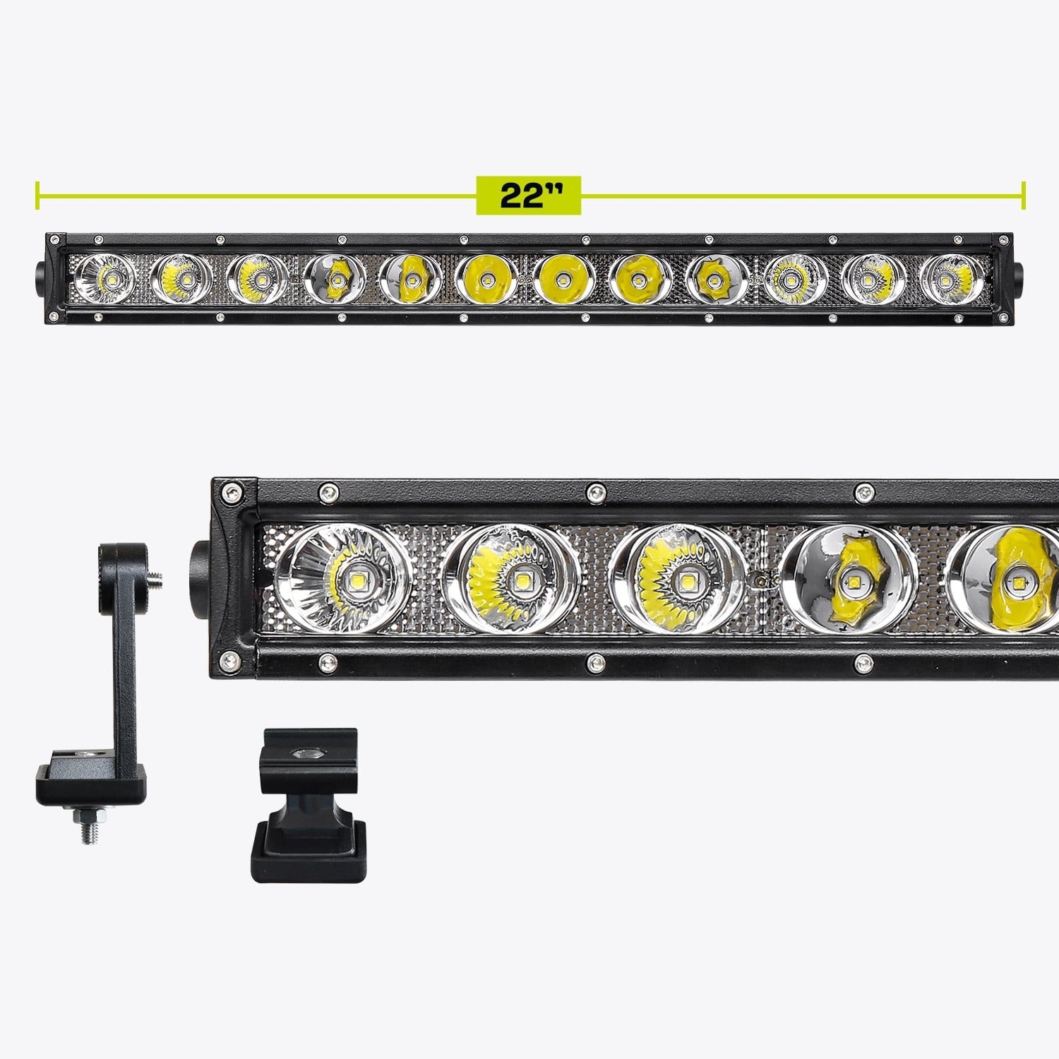 XD-GEN3 Series 22" Single Row LED Light Bar (XDS400-G3) – HARDKORR