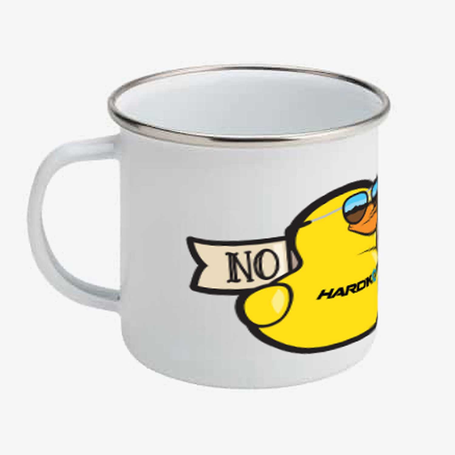 No Ducks Given Enamel Mug – HARDKORR